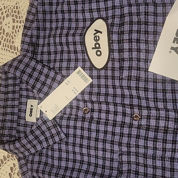 Obey | Shirts | Nwt Obey Flannel Size L | Poshmark